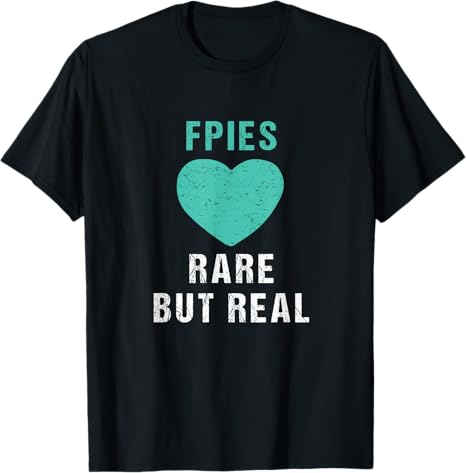 FPIES Rare But Real Food Allergies Awareness Shirt Heart - Walmart.com