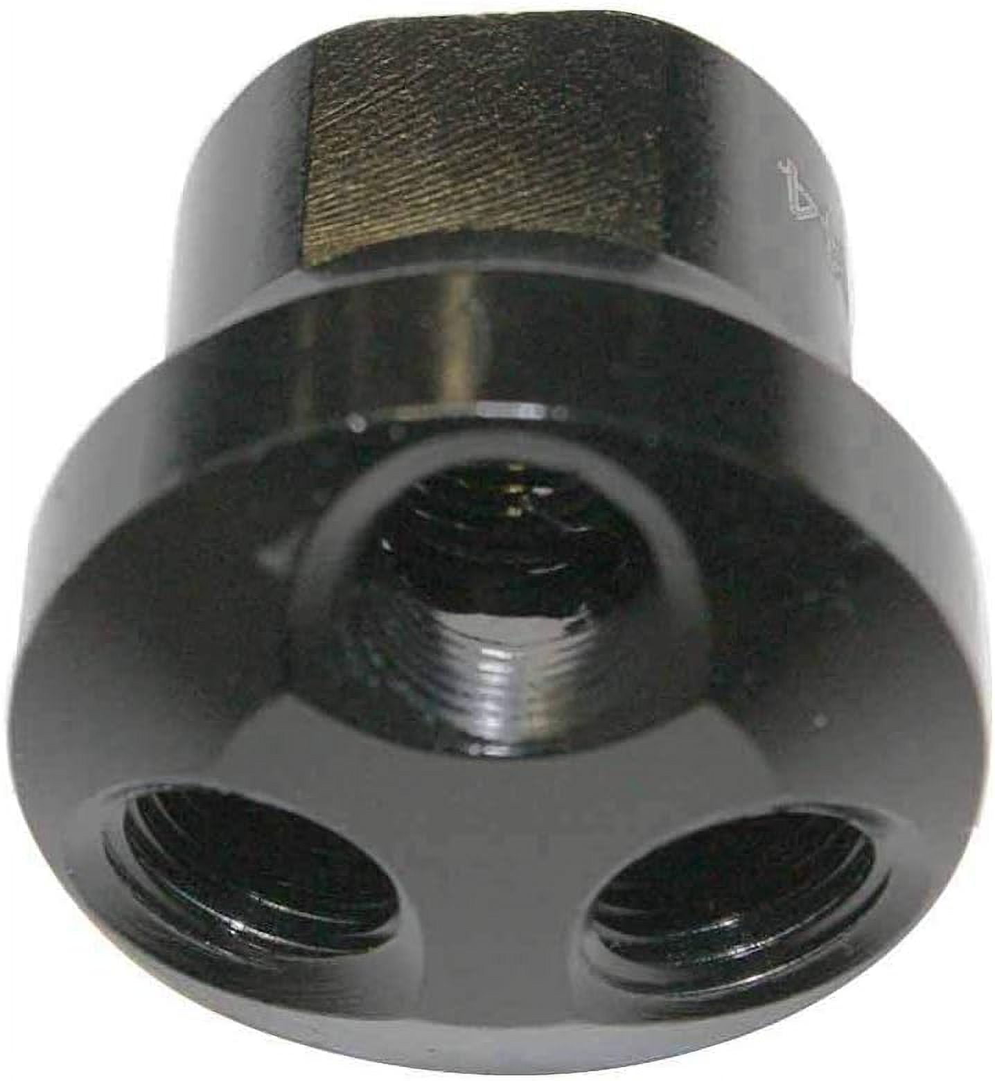 FPM84A Aluminum Round Manifold - 3 Way Adaptor 1/2 Inch NPT Inlet x 1/4 ...