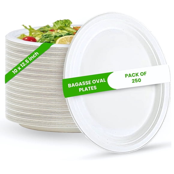 Paper Oval Plates