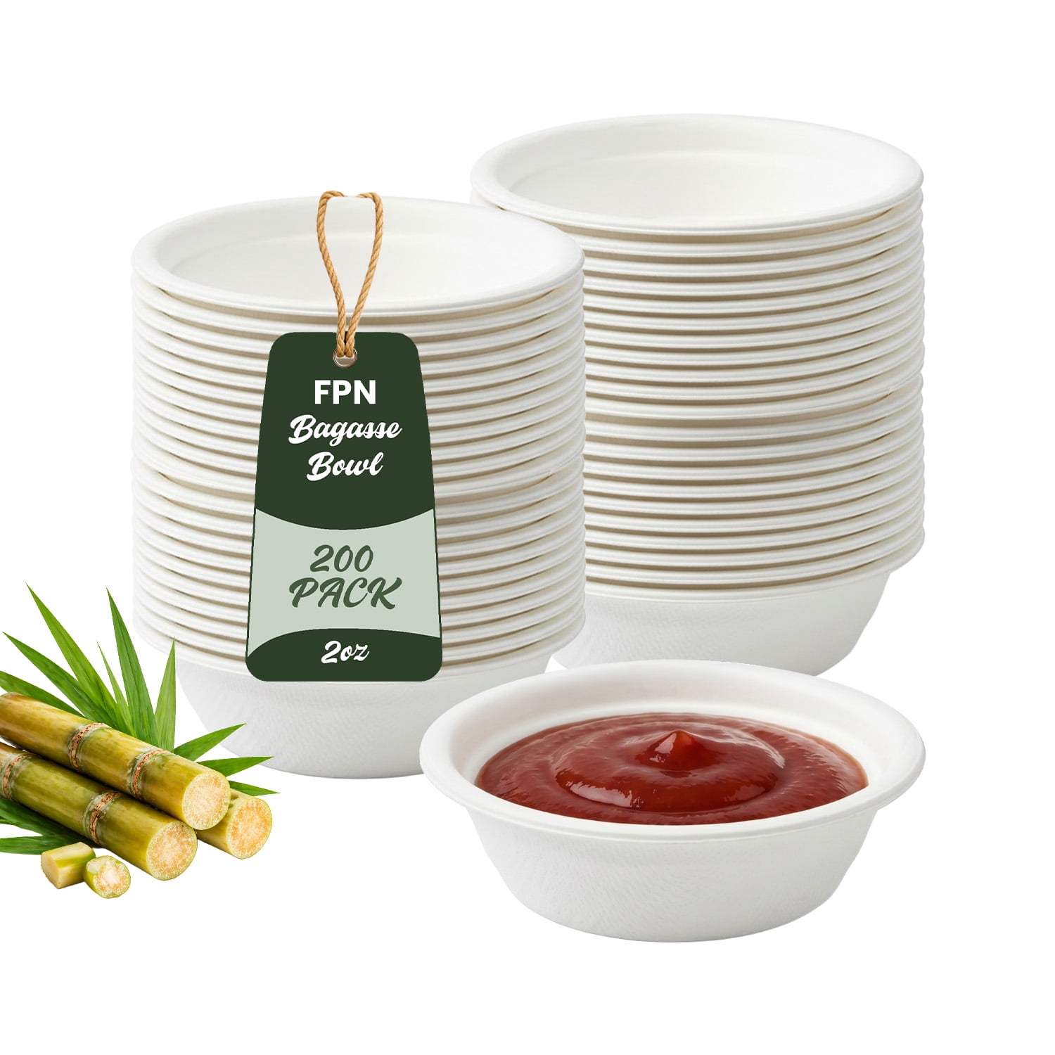 FPN Paper bowls 2 oz Round Disposable Souffle Cups – 200 Pack ...