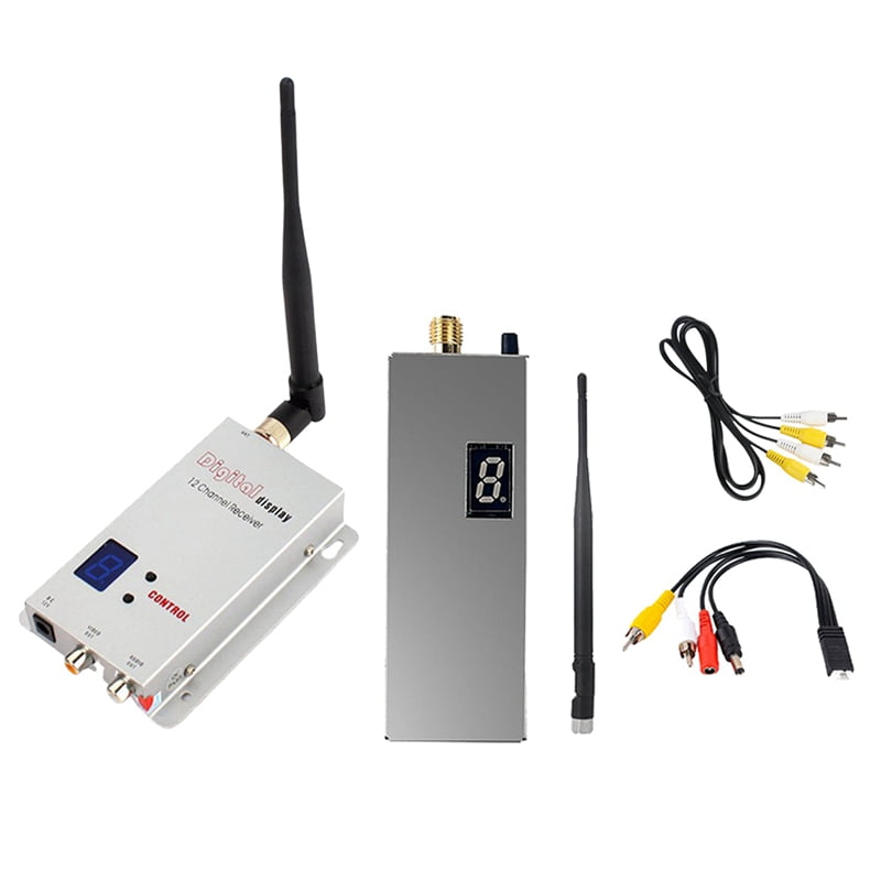 FPV 1.2G 1.5W VTX VRX Kit 8CH 1500mW FPV Video Transmitter Receiver ...