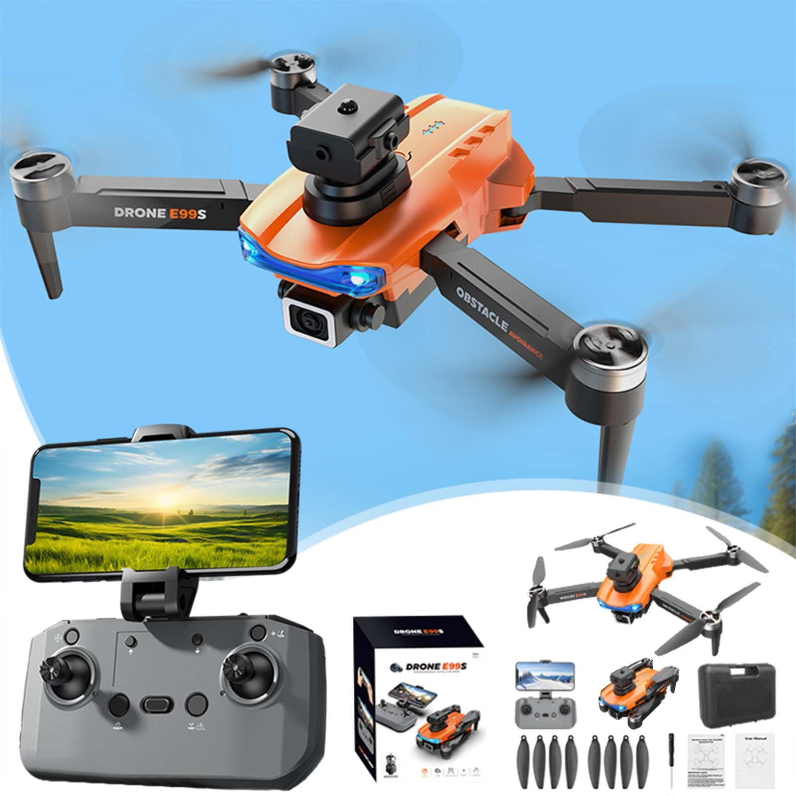 FPV Drone with 1080P Camera, Brushless Motor Quadcopter - Headless Mode ...