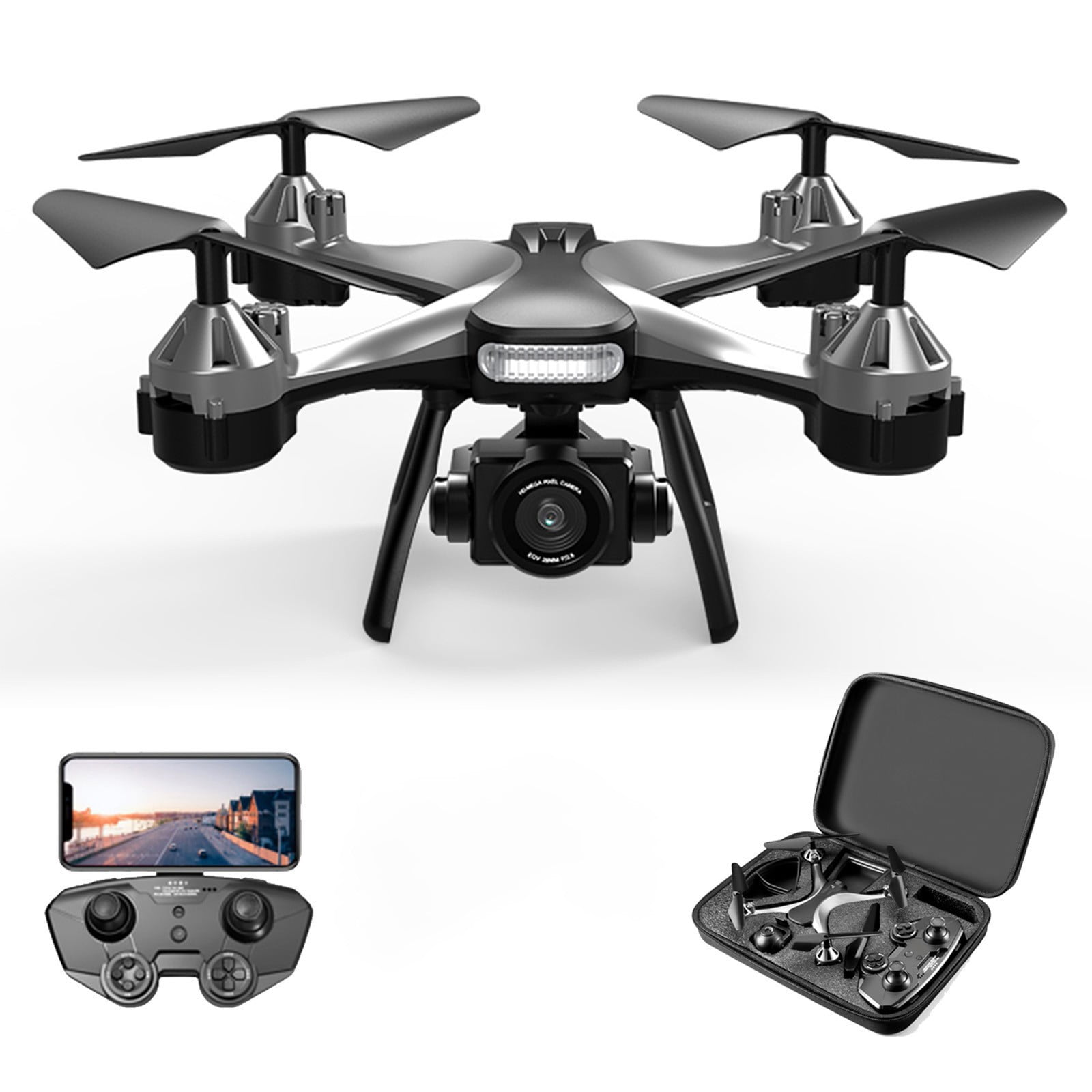 FPV Drone with Camera for Adults 4k, Foldable WiFi Mini RC Drones With ...