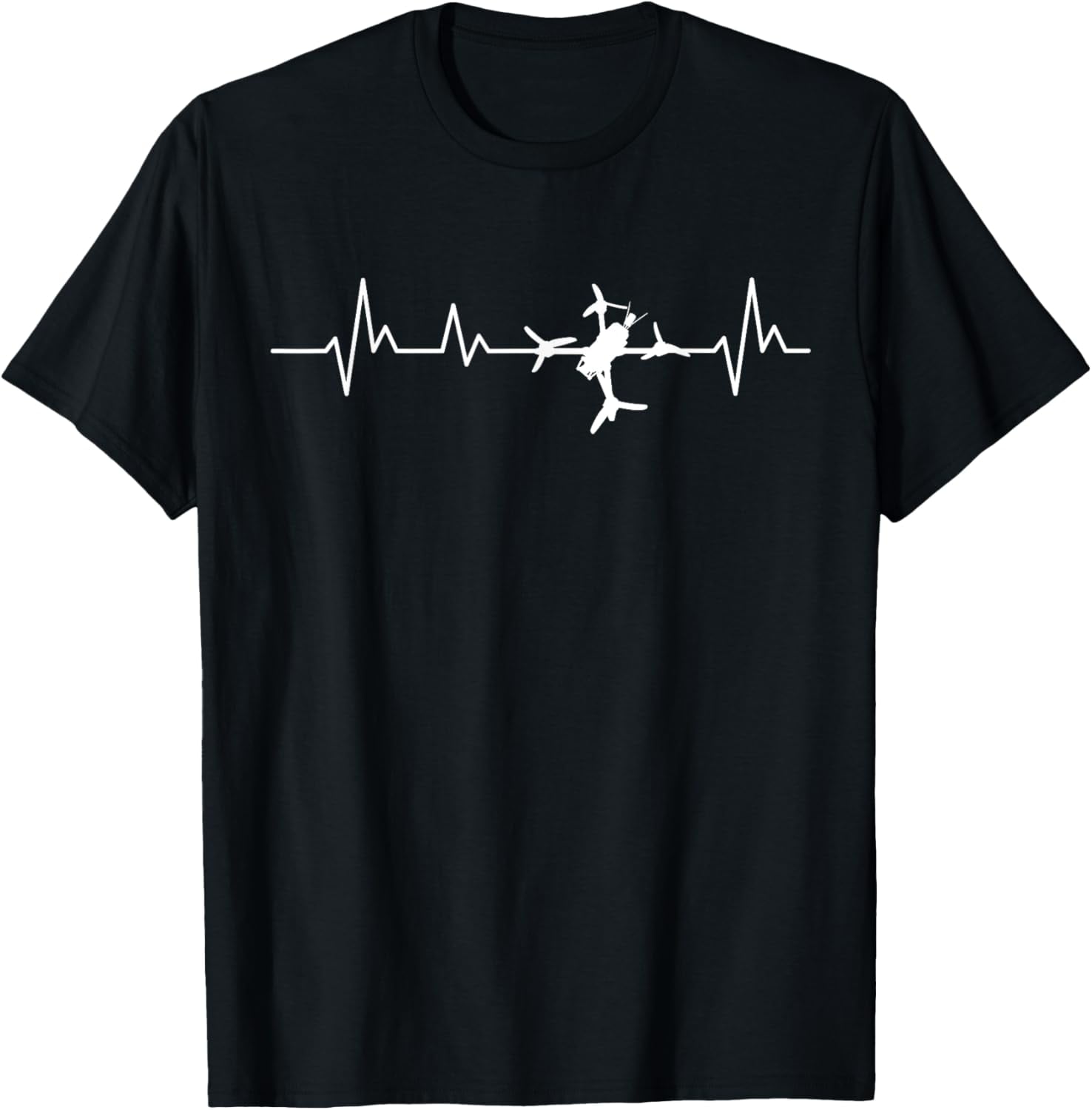 FPV Drone Heartbeat Freestyle And Racing Quadcopter Acro T-Shirt ...