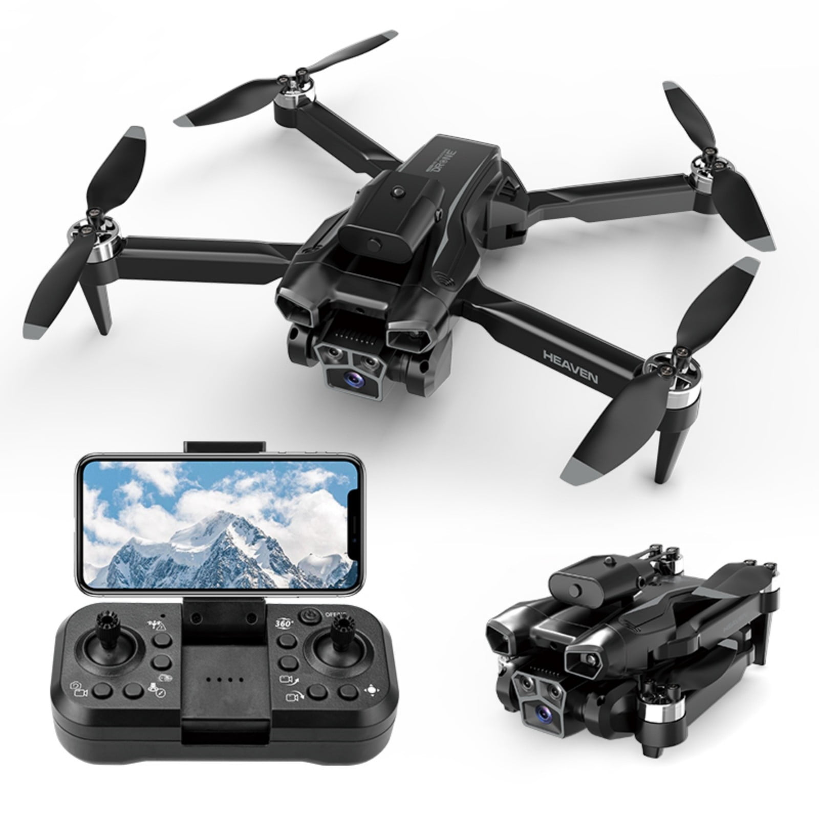 FPV Drone With 1080P Double Camera 2.4G WIFI FPV RC Quadcopter With ...
