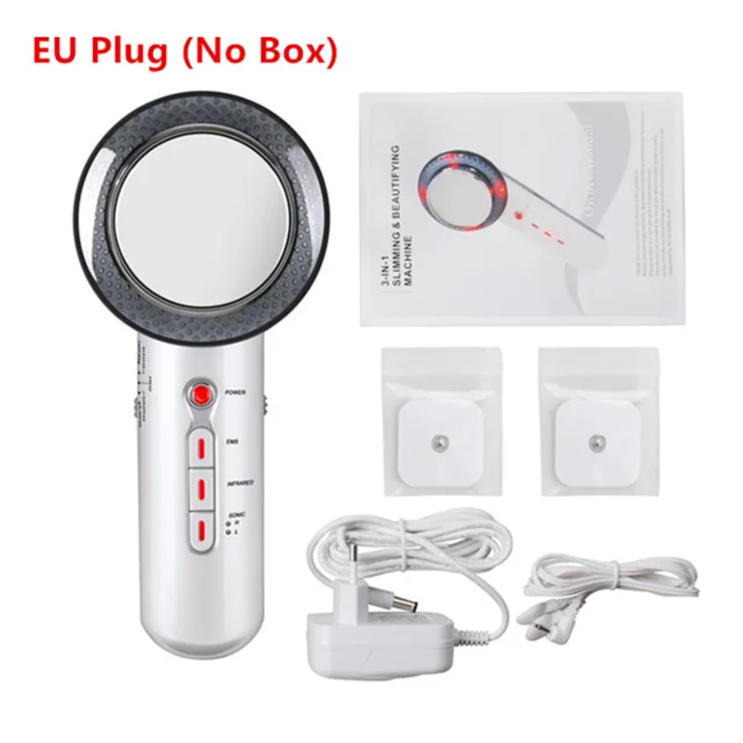 FPWNGL 3 in 1 EMS Infrared Ultrasonic Body Massager Device Ultrasound ...