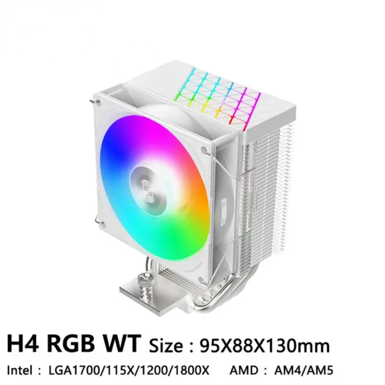 FPWNGL H4 4 Heat Pipe CPU Air Cooler Radiator TDP180W 92cm Fan LGA1700 ...