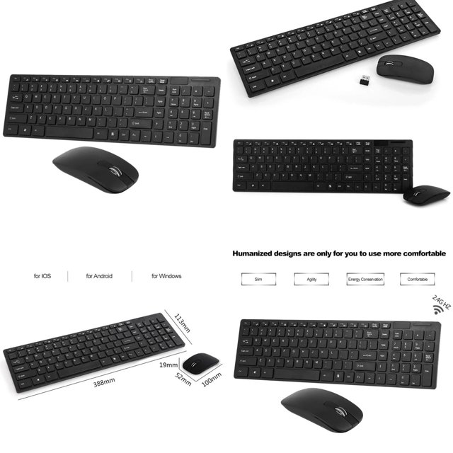 Fpwngl K 06 2 4g Wireless Keyboard And Mouse Combo Computer Keyboard With Mouse Plug And Play