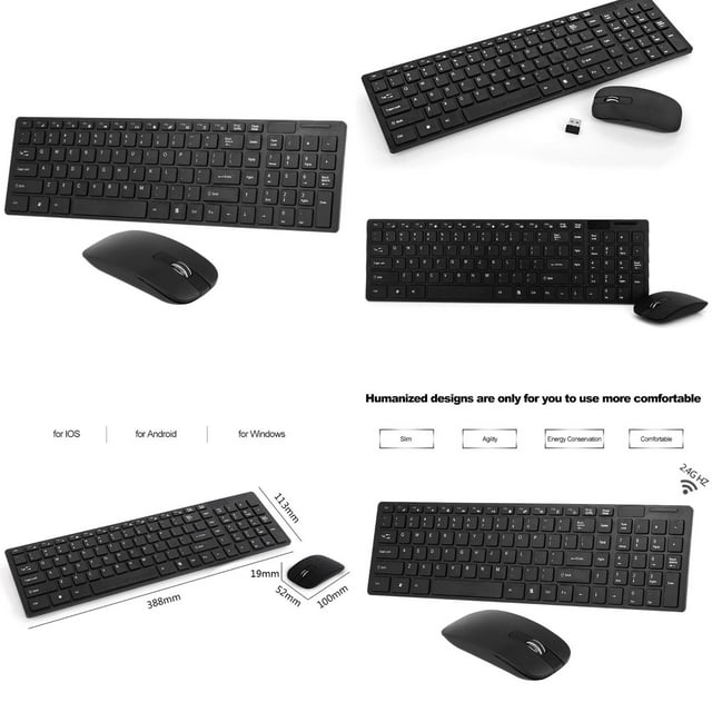 Fpwngl K 06 2 4g Wireless Keyboard And Mouse Combo Computer Keyboard