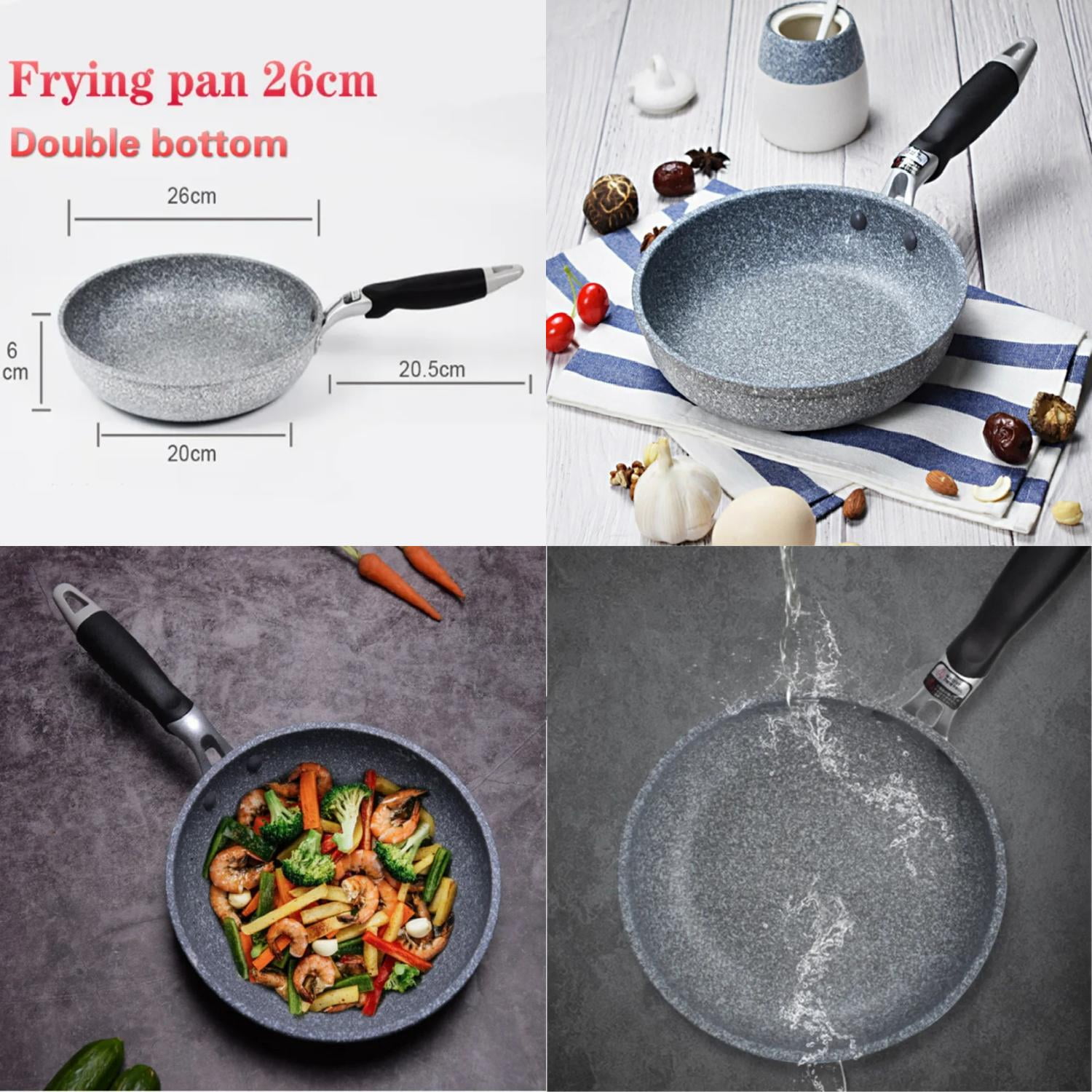 FPWNGL Kitchen Set Non-stick Cauldron Induction Cooker Frying Wok ...