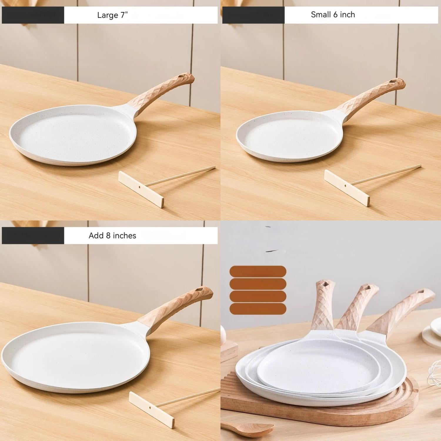 FPWNGL Non-stick Medical Stone Skillet for Thick Pancakes Eggs Steaks ...