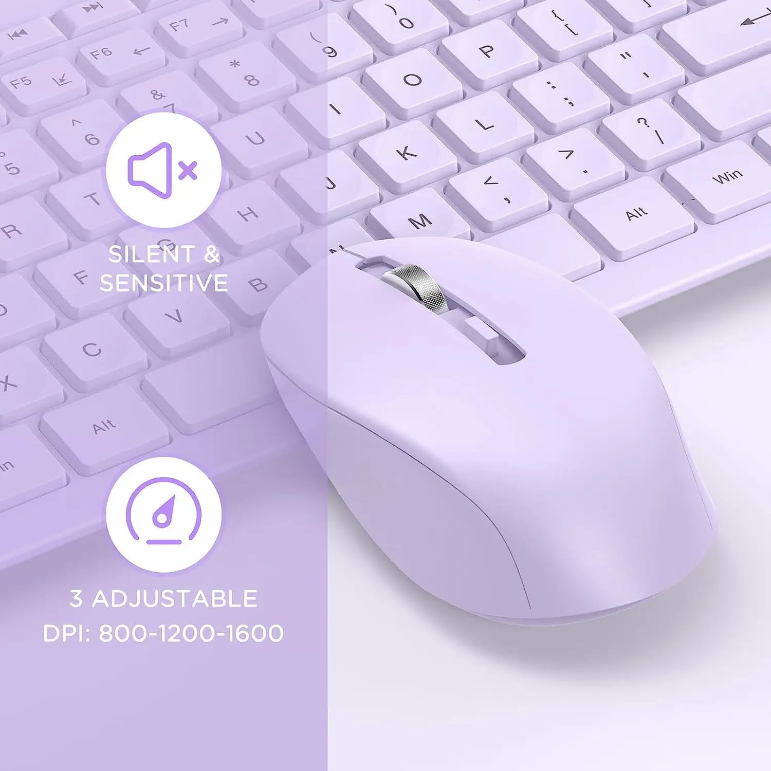 Fpwngl Wireless Keyboard And Mouse Combo For Windows Laptop Pc Computer