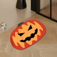 FQNRM Fall Pumpkin Rug 15"X23",Halloween Bathroom Decor, Non Slip Funny ...