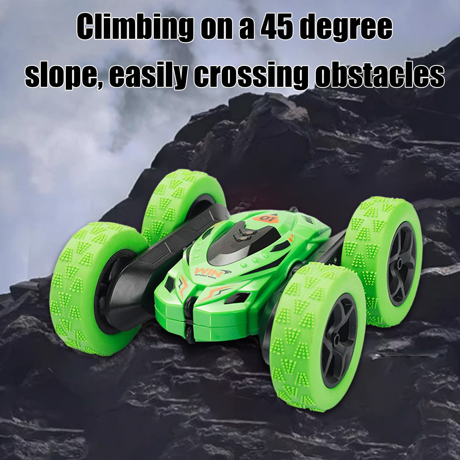 FQNRM Upgraded Double Sided Stunt Flipping Car Rolling 360 Degree ...