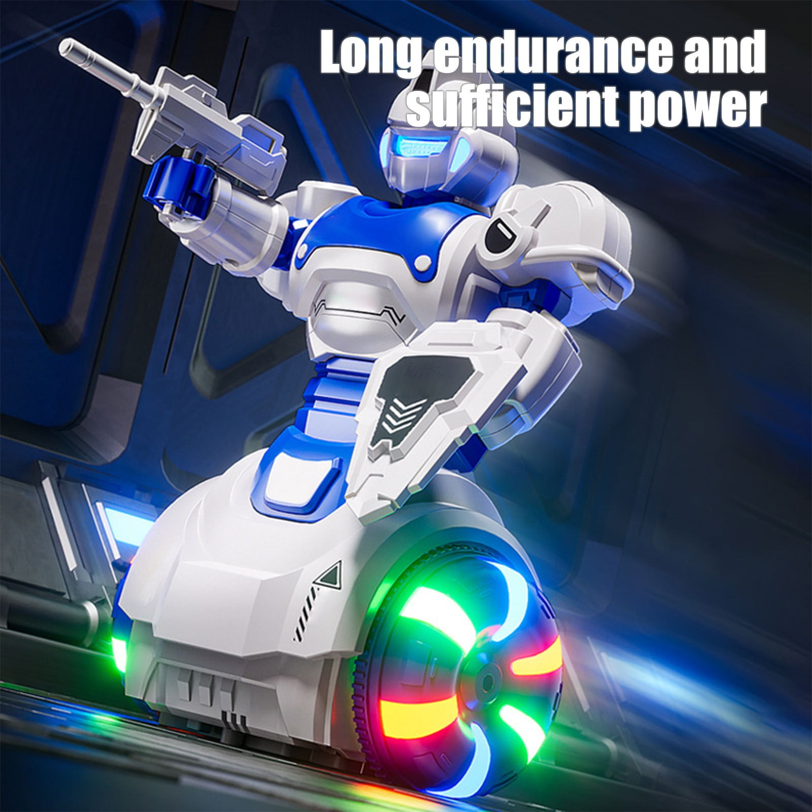 FQNRM Upgraded LED Dancing Robot Toy Musical Gliding Robo-Pet Colorful ...
