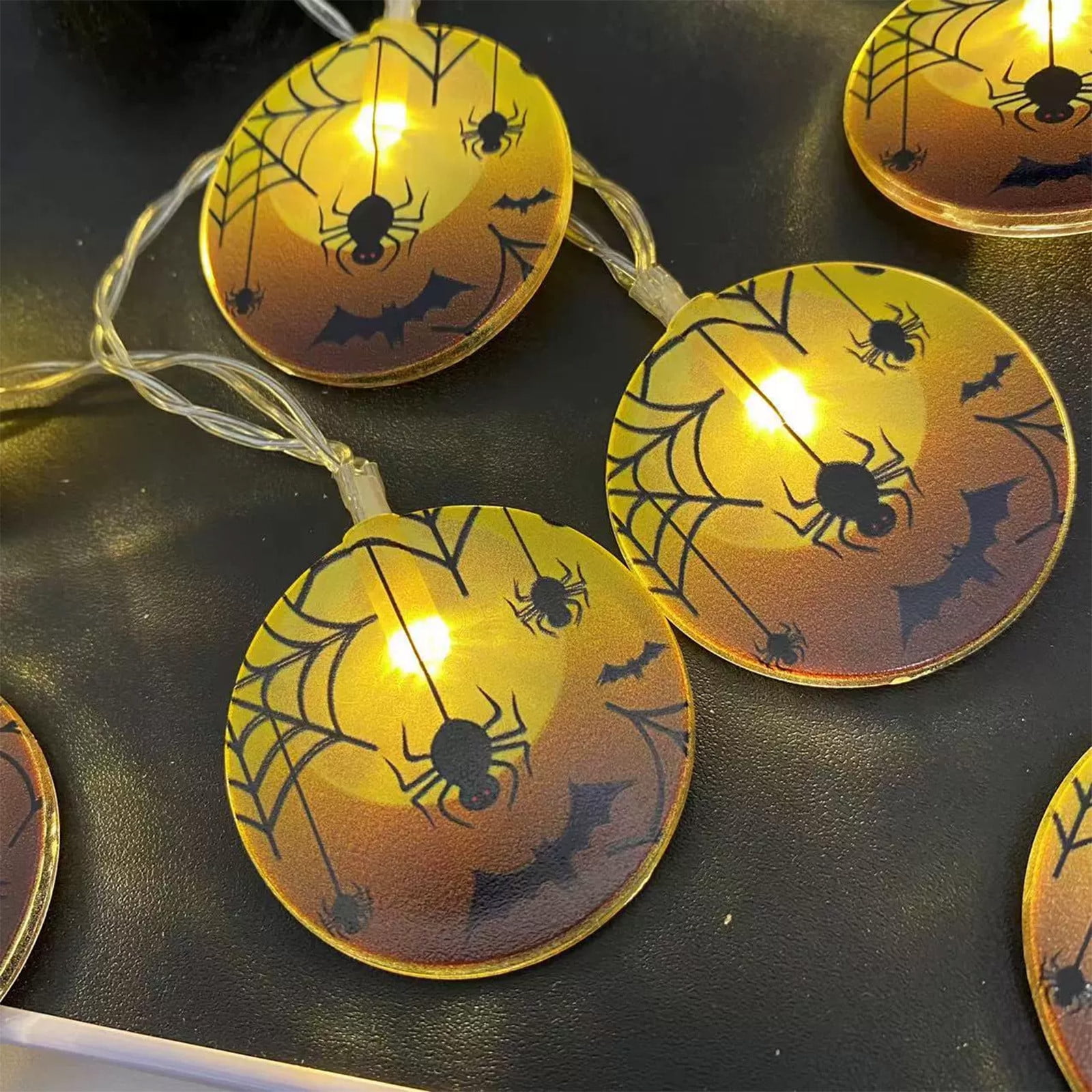 FQNRM Upgraded LED Halloween String Lights Demons Pumpkin Bats Lights ...