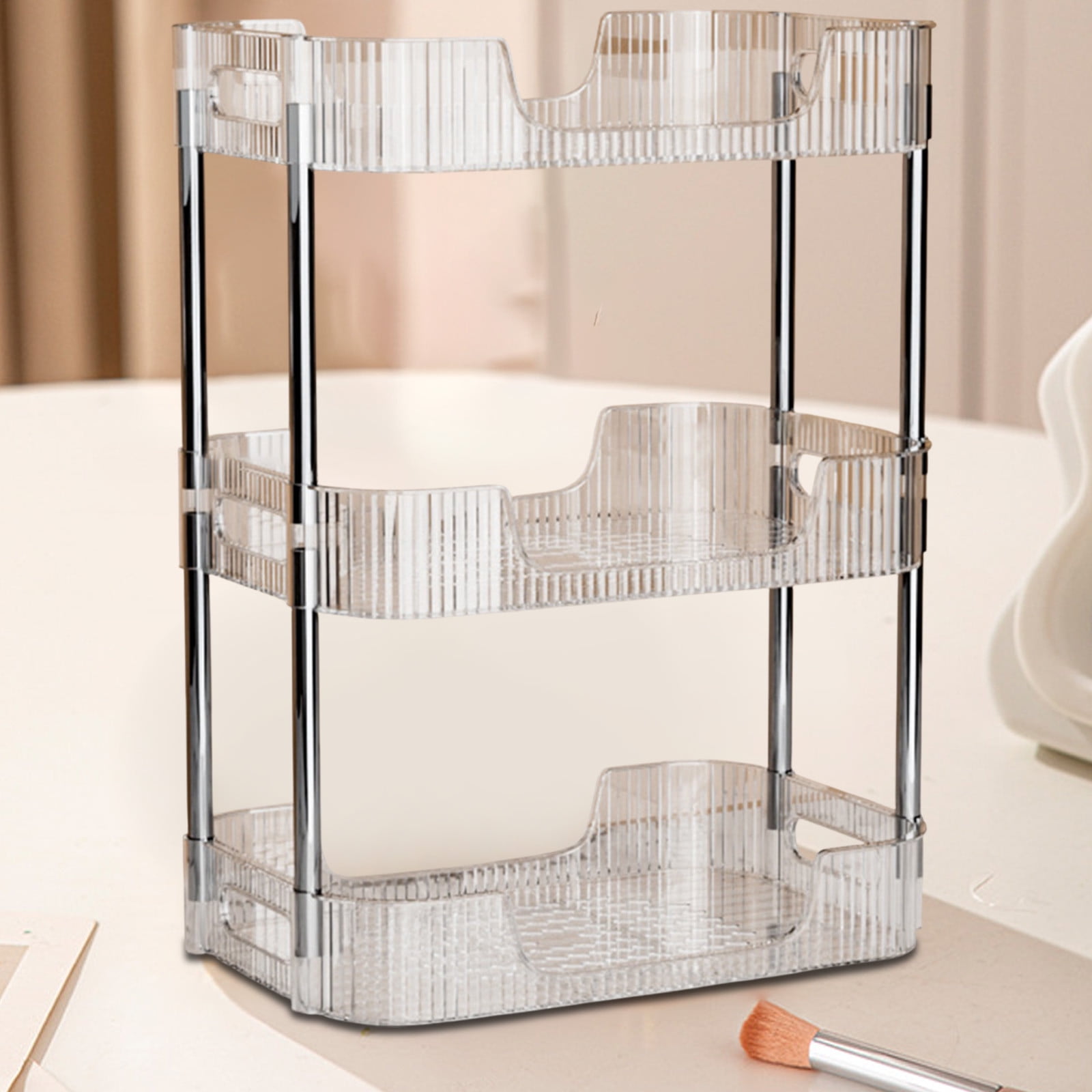 FQNRM Upgraded Stackable Skincare Display Shelf - Transparent Perfume ...