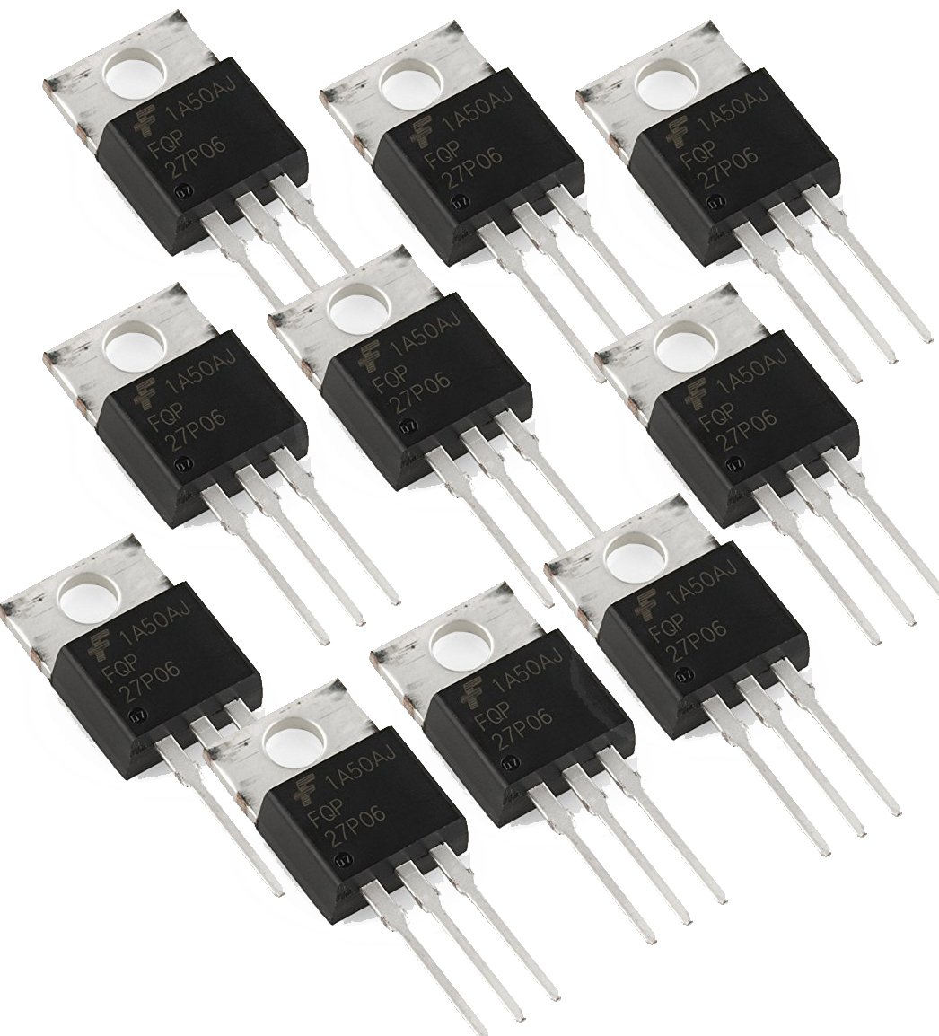 FQP27P06 P CHANNEL MOSFET, -60V, 27A, TO-220 (10 pieces) - Walmart.com