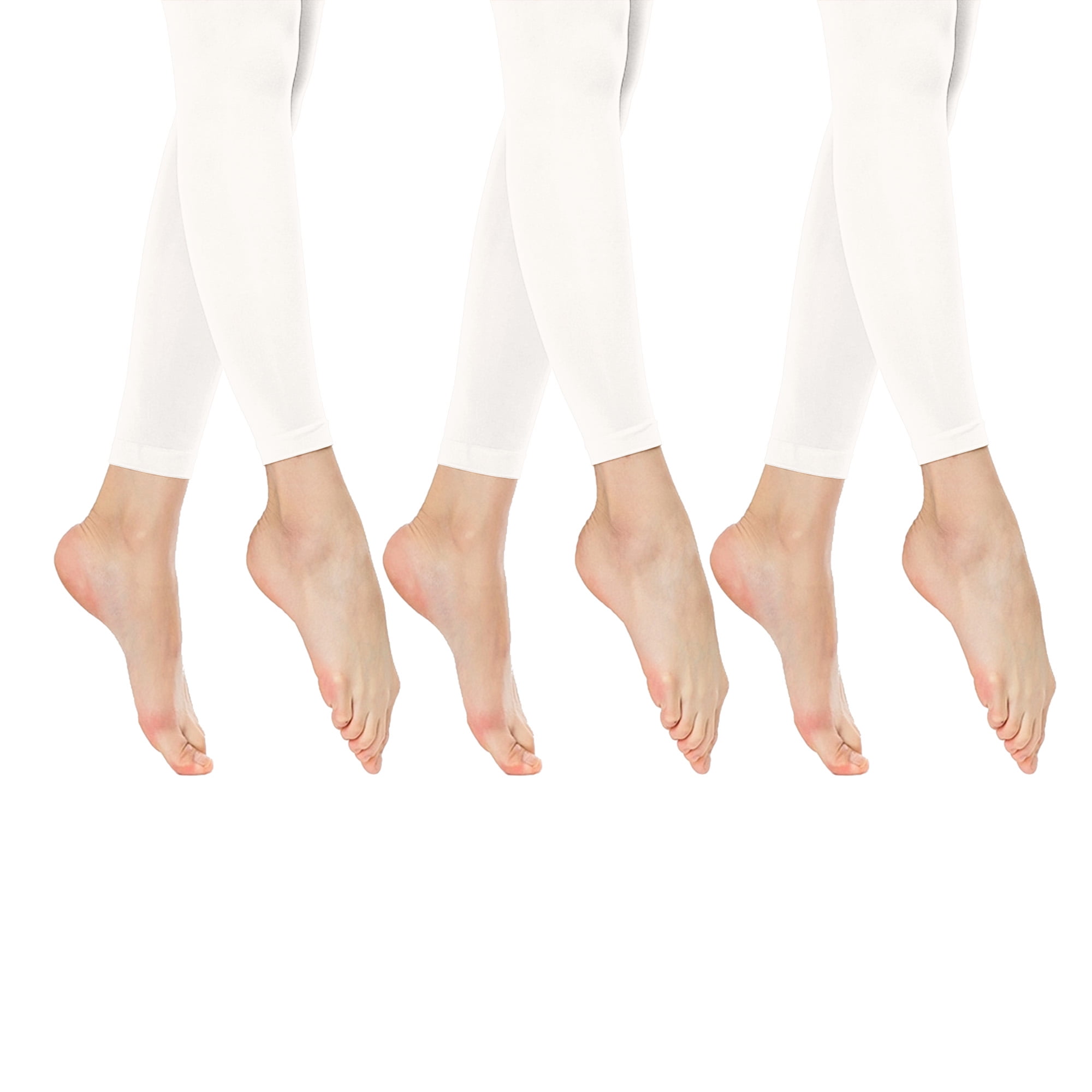 FR DUVAL tights T16AD nyl-spand White Footless 4 - Walmart.com