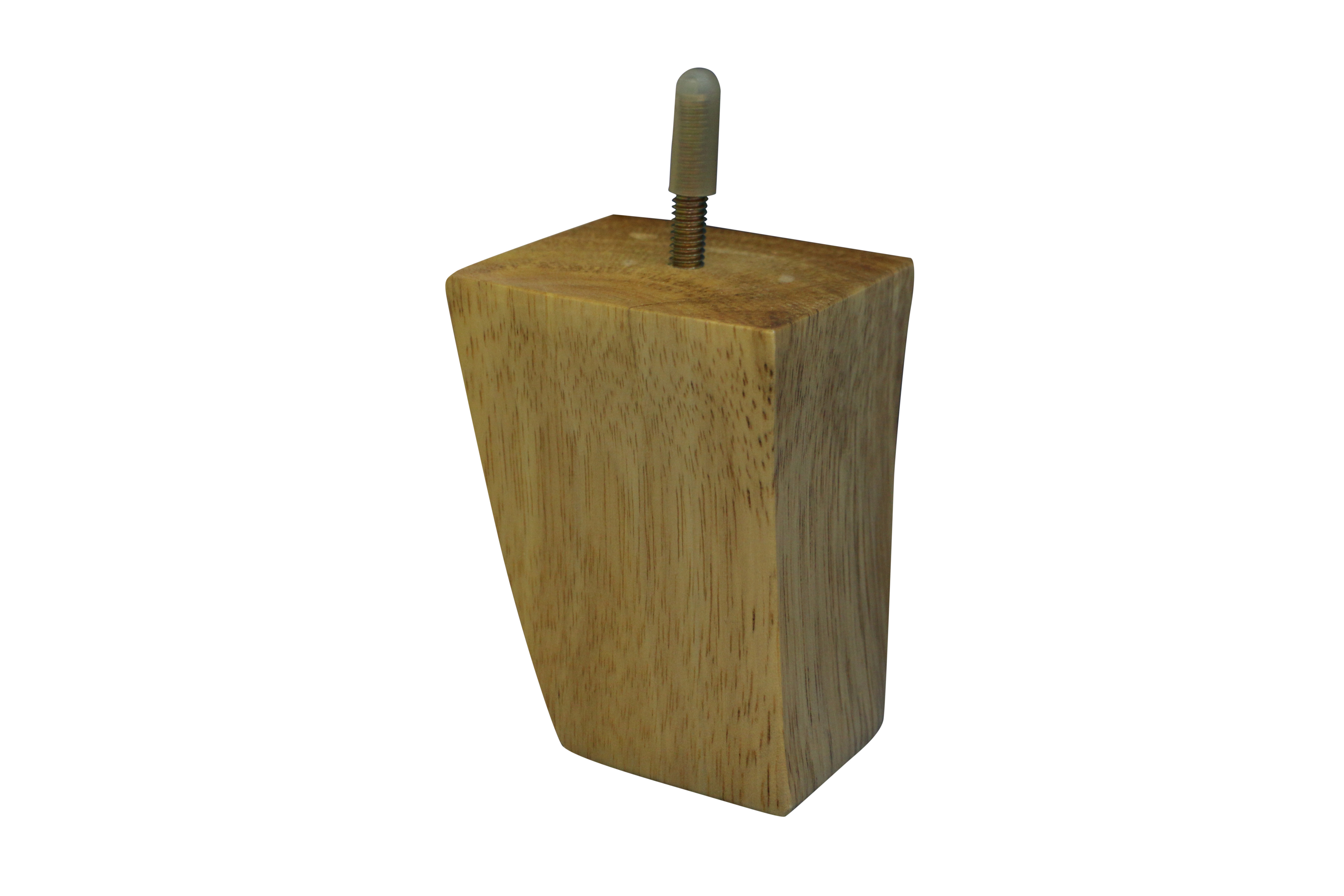 FR Hardwood Cow Horn 4 inch Furniture Leg With Bolt, No Finish, Set of ...