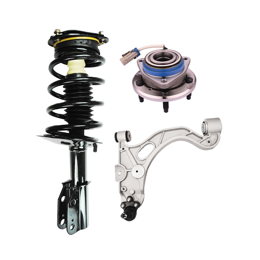 Set of 3 Front Right Lower Control Arm Ball Joint-Wheel Hub Bearing ...