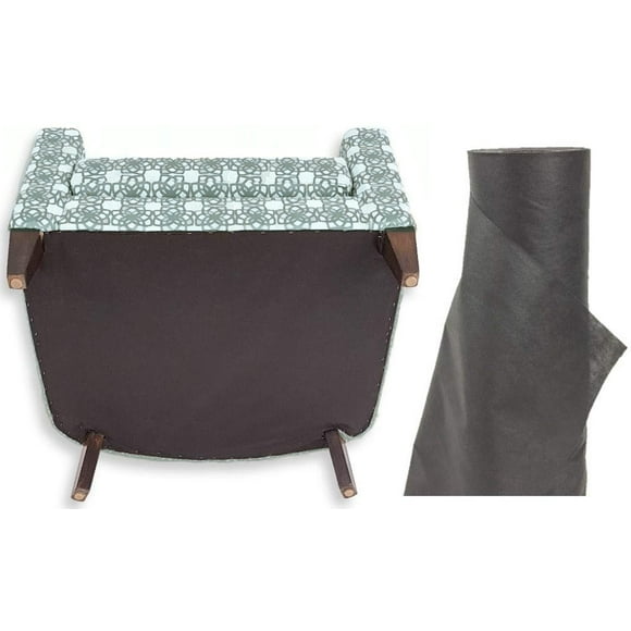 Upholstery Dust Covers and Fabric in Black Cambric and Velvet Options