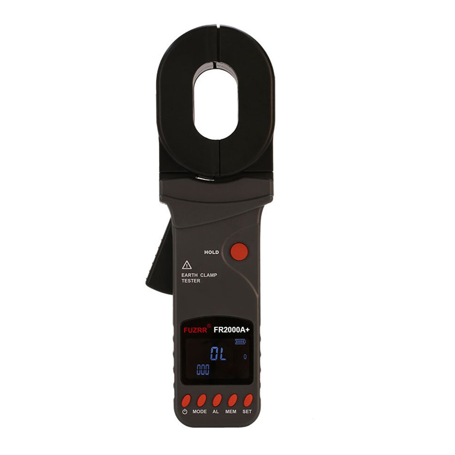 FR2000A+ Clamp Ground Resistance Tester With Loop Resistance Test Range ...