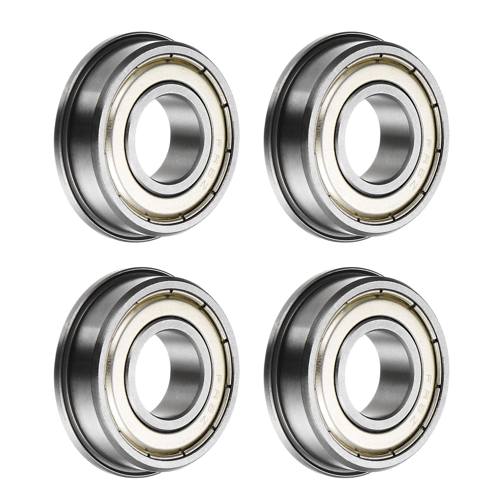FR8ZZ Flanged Ball Bearing, 1/2" x 1 1/8" x 5/16" Chrome Steel Double ...