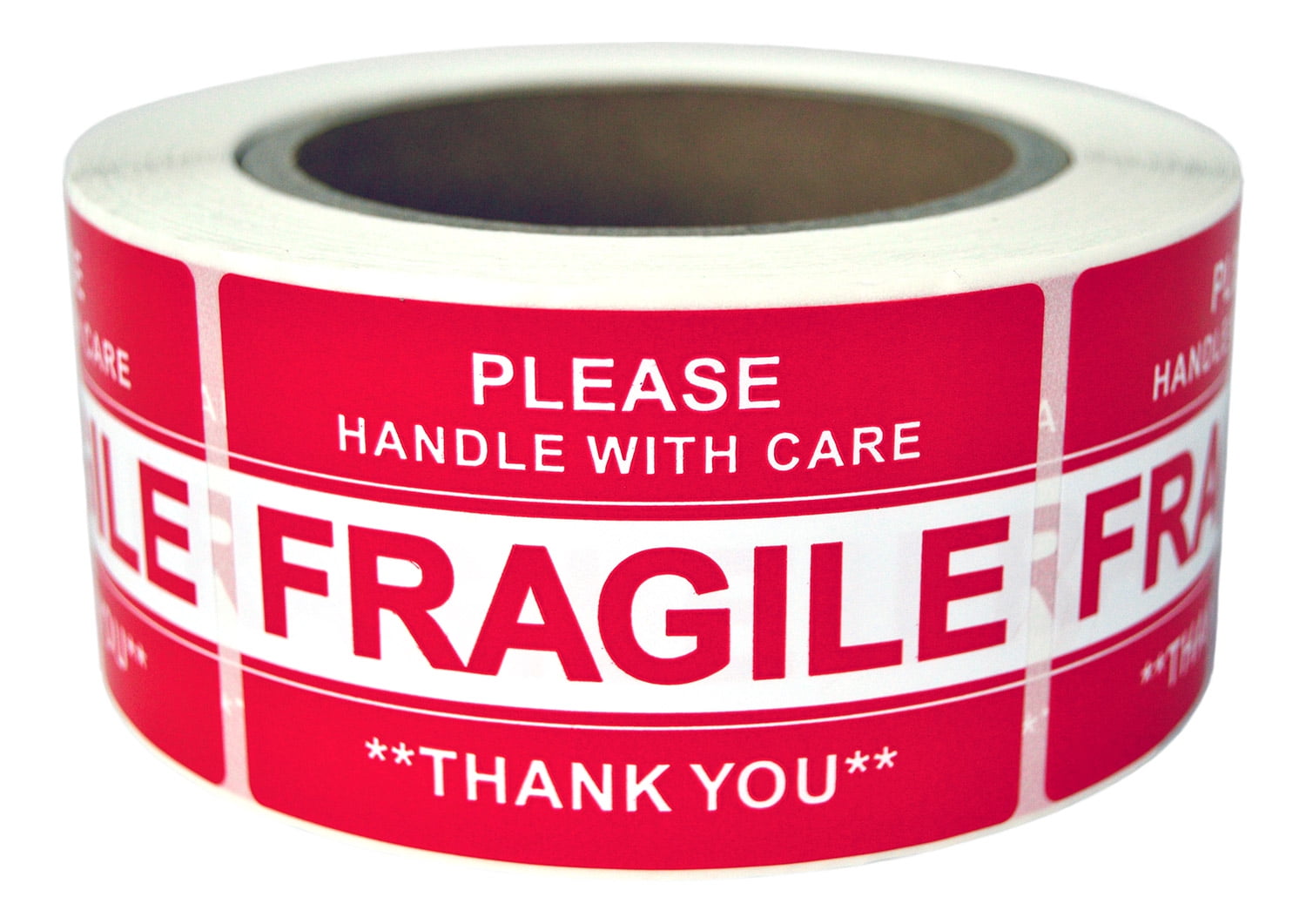 FRAGILE PLEASE HANDLE WITH CARE Pre-Printed Labels/Stickers (2" x 3") 1 ...