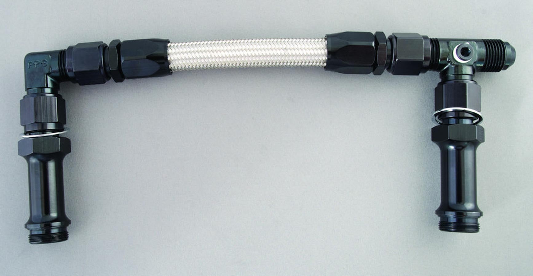 FRAGOLA Black/Silver Holley 4150 Carburetor Fuel Line P/N 920002-BL ...