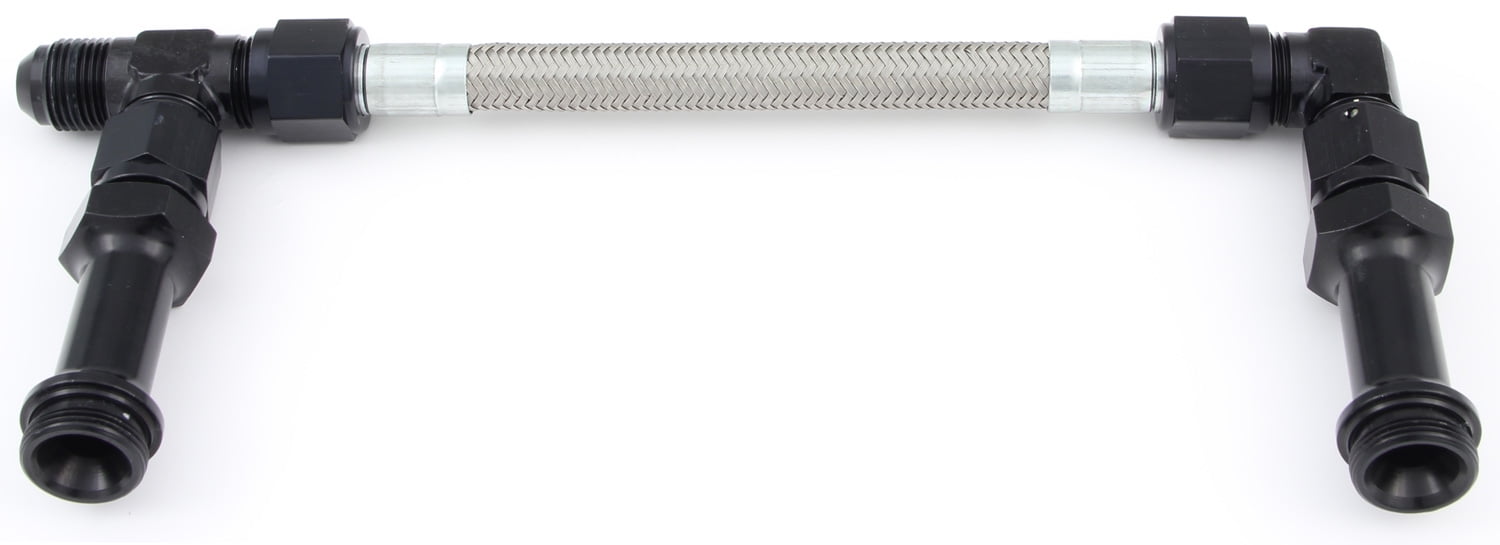 FRAGOLA Black/Silver Holley 4150 Carburetor Fuel Line P/N 920023-BL ...