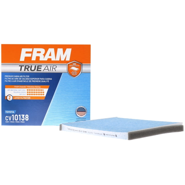 FRAM CV10138 TrueAir Premium Cabin Air Filter with N95 Grade Filter ...