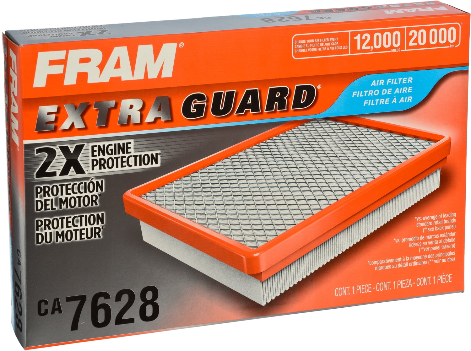 FRAM Extra Guard Air Filter, CA7628 for Select Mercury and Nissan ...