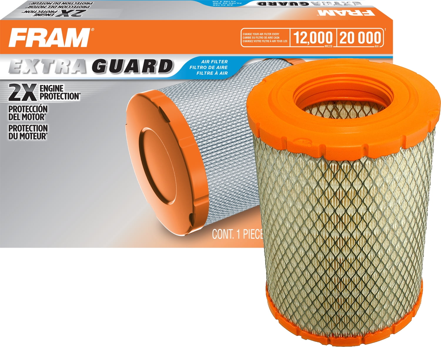 FRAM Extra Guard Air Filter, CA8037 Fits select: 1996-2000 CHEVROLET ...