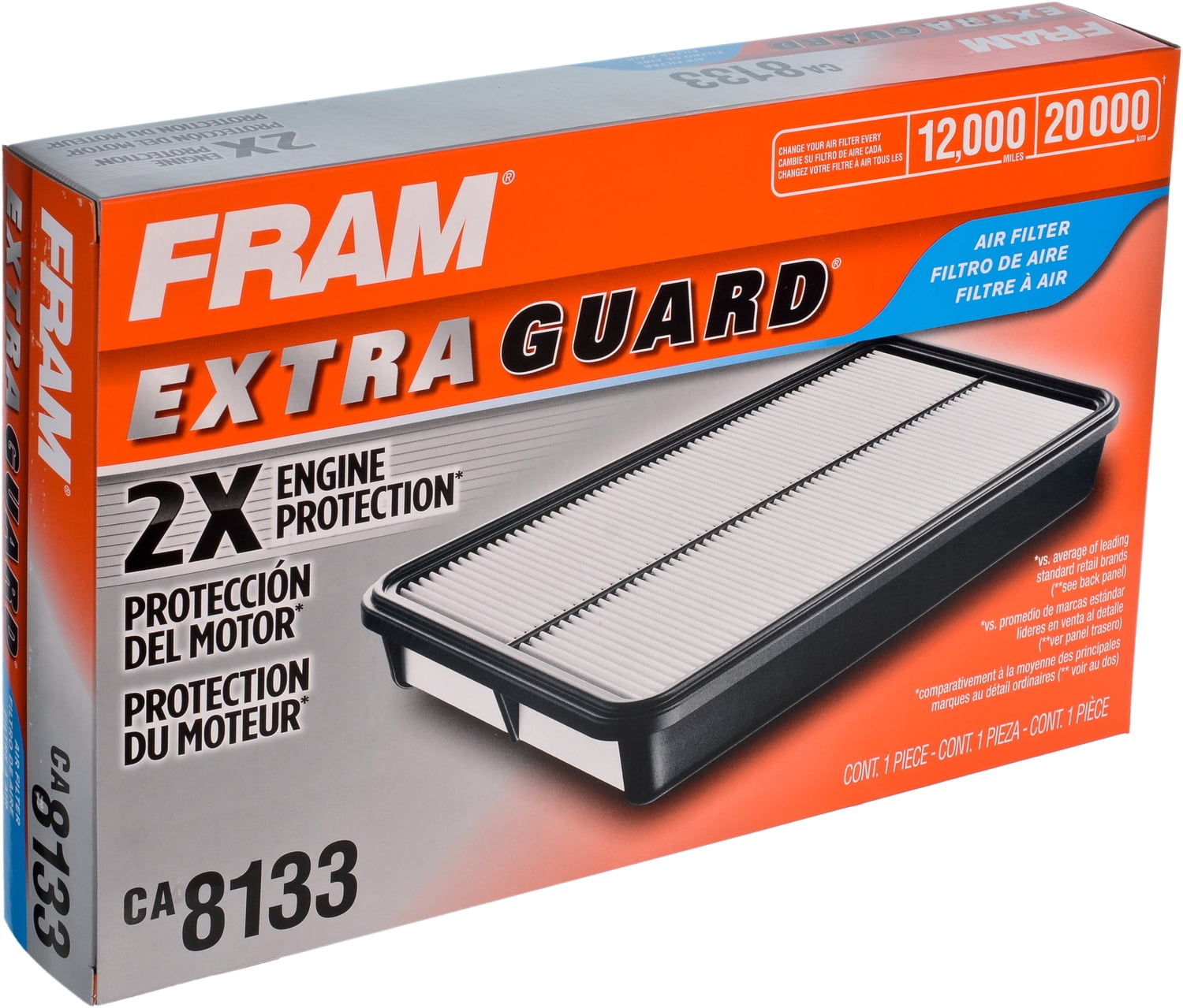 FRAM Extra Guard Air Filter, CA8133 for Select Honda Vehicles - Walmart.com