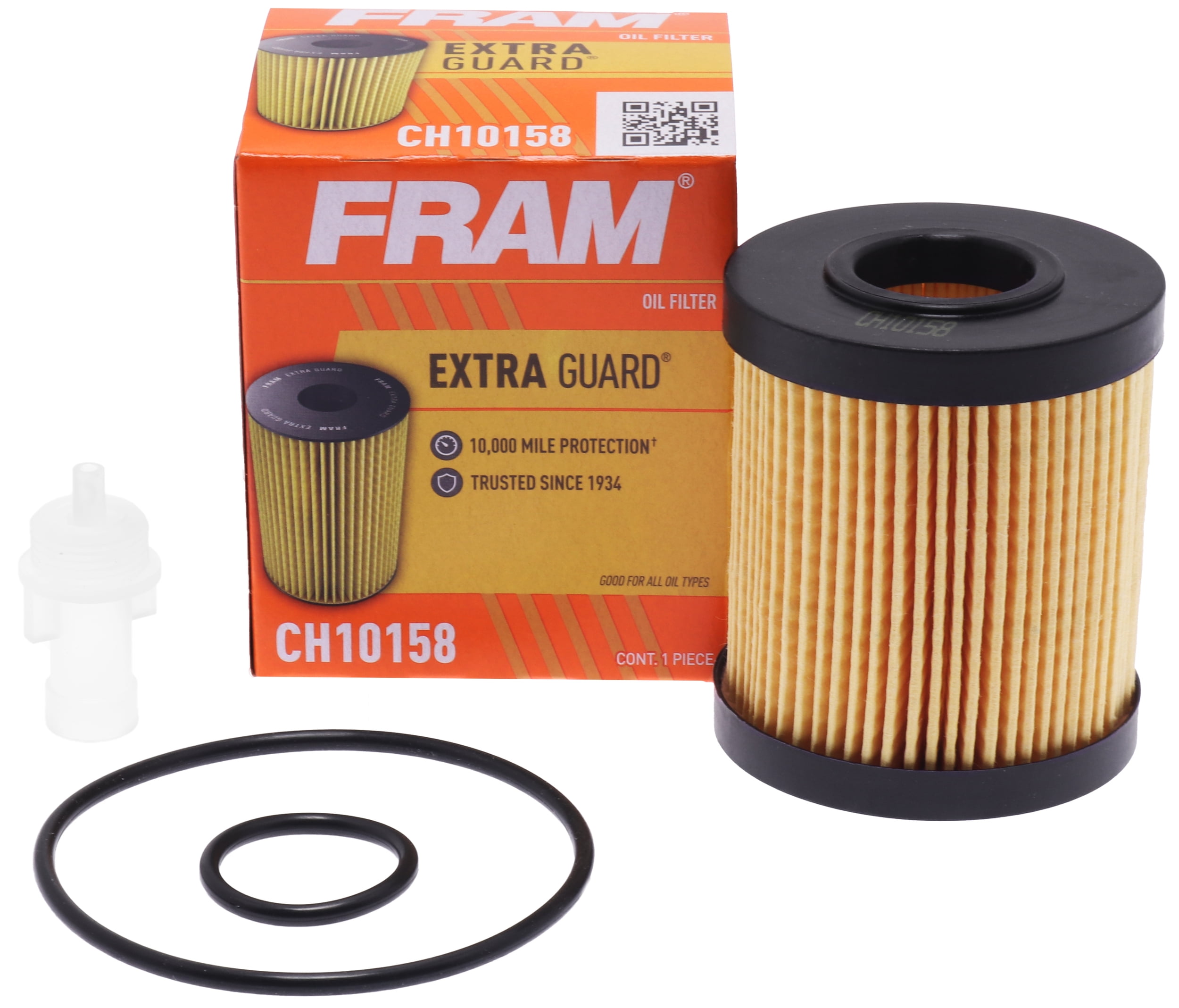 FRAM Oil Filter CH10158 Extra Guard 10K Miles Replacement Fits Select ...