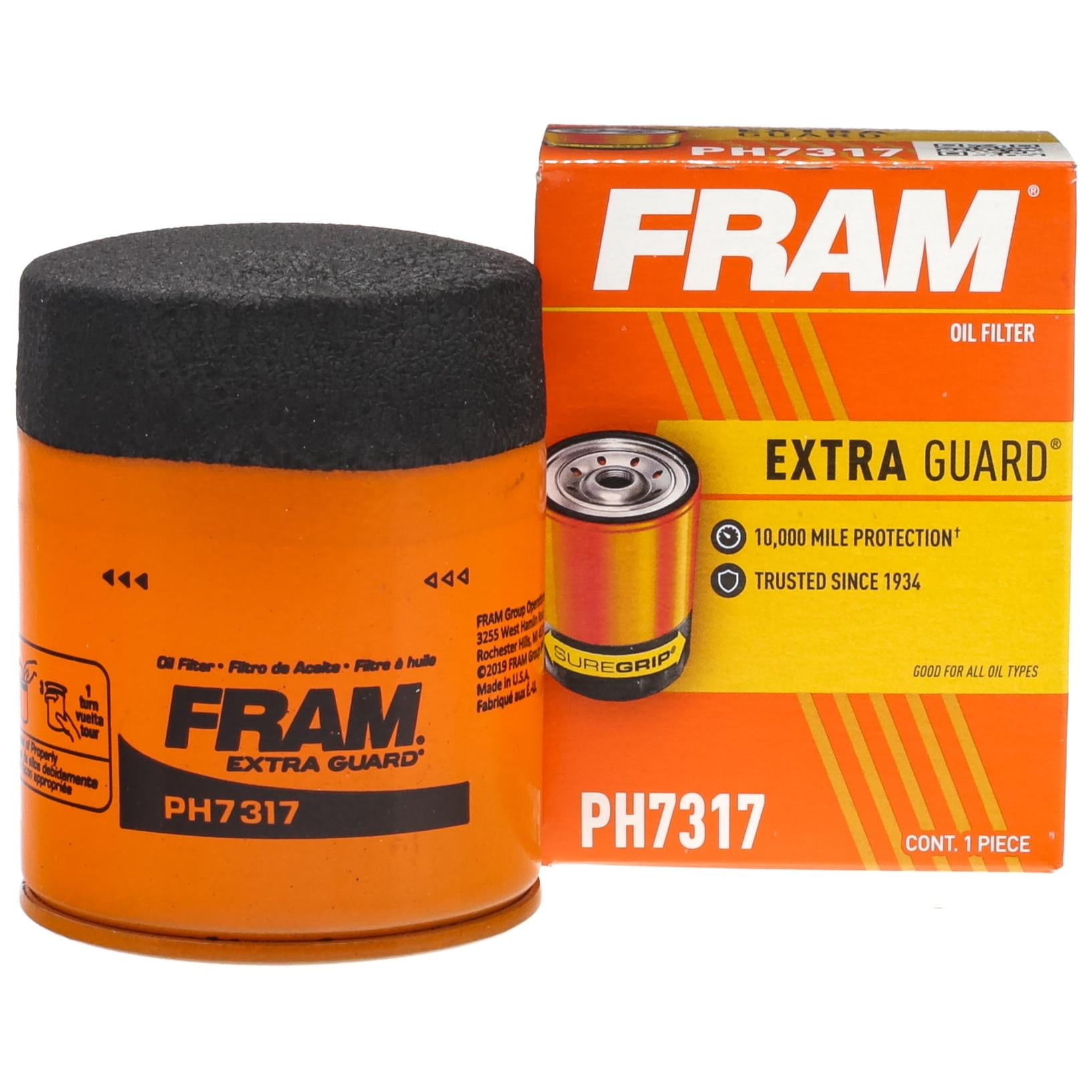 FRAM Extra Guard PH7317 Silicone Anti-Drainback Valve Motor Oil Filter ...