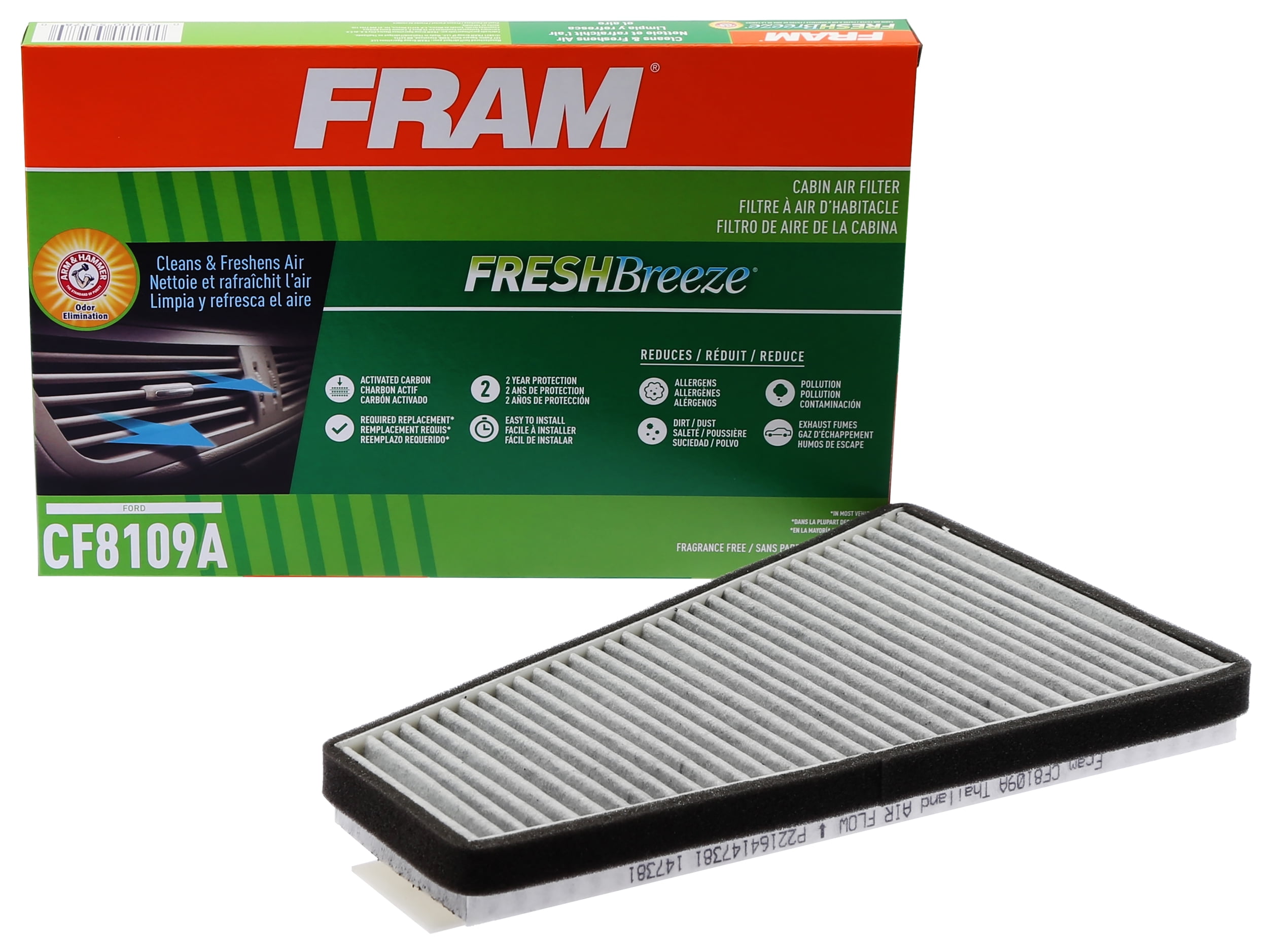 FRAM Fresh Breeze Cabin Air Filter, CF8109A - Walmart.com
