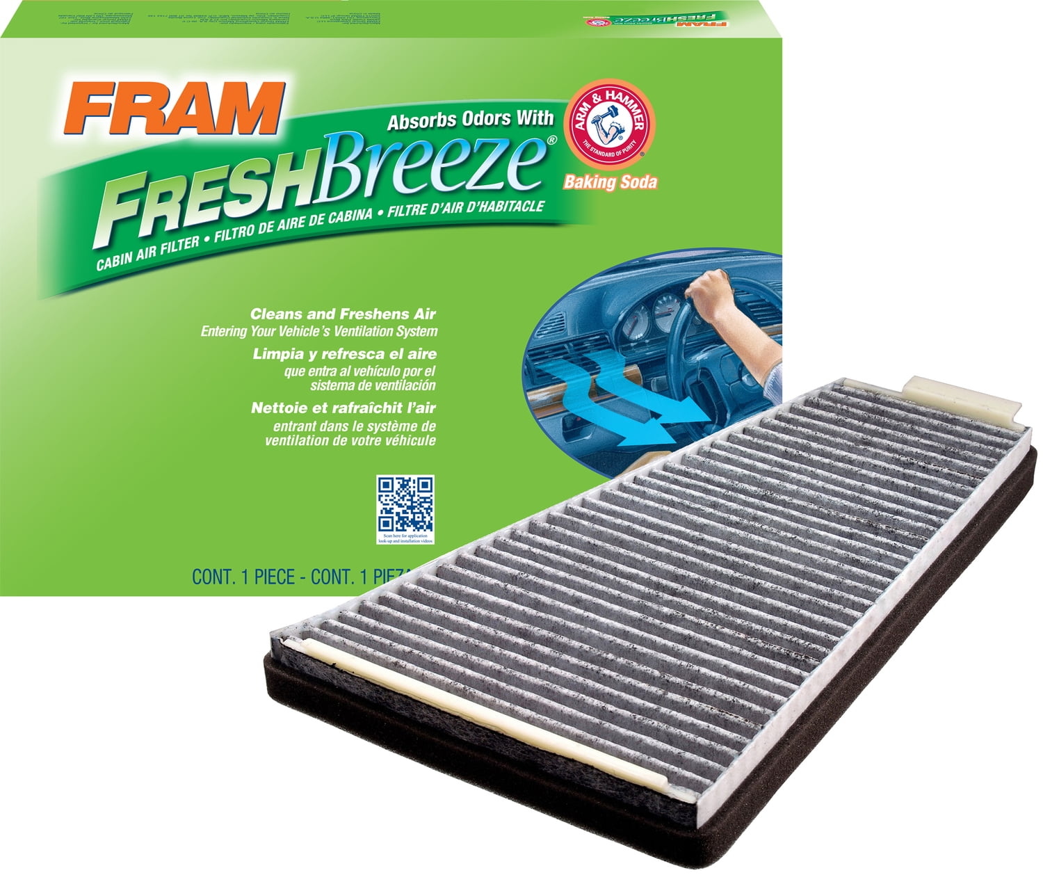 FRAM Fresh Breeze Cabin Air Filter, CF8109A - Walmart.com