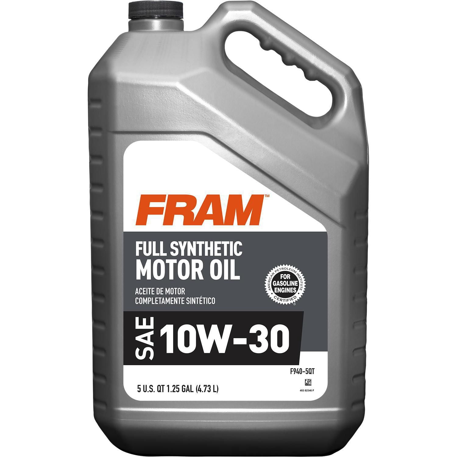 FRAM Full Synthetic 10W30 Motor Oil 5 Quart - Walmart.com