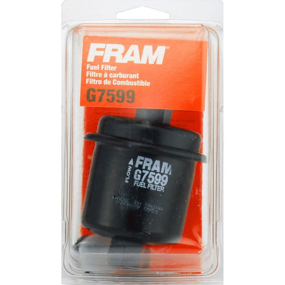FRAM In-Line Fuel Filter, G7599, Replacement Fuel Filter for Select ...