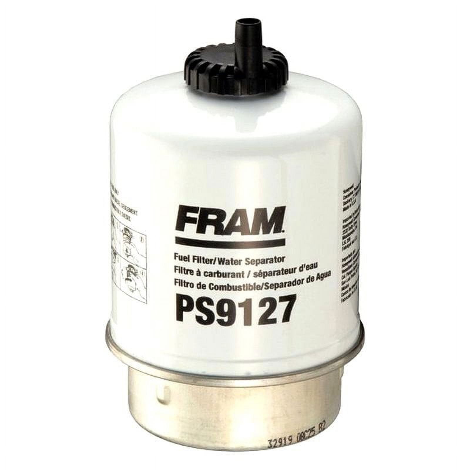 FRAM PS9127 Snap-lock Fuel Diesel Filter Water Separator Engine System ...