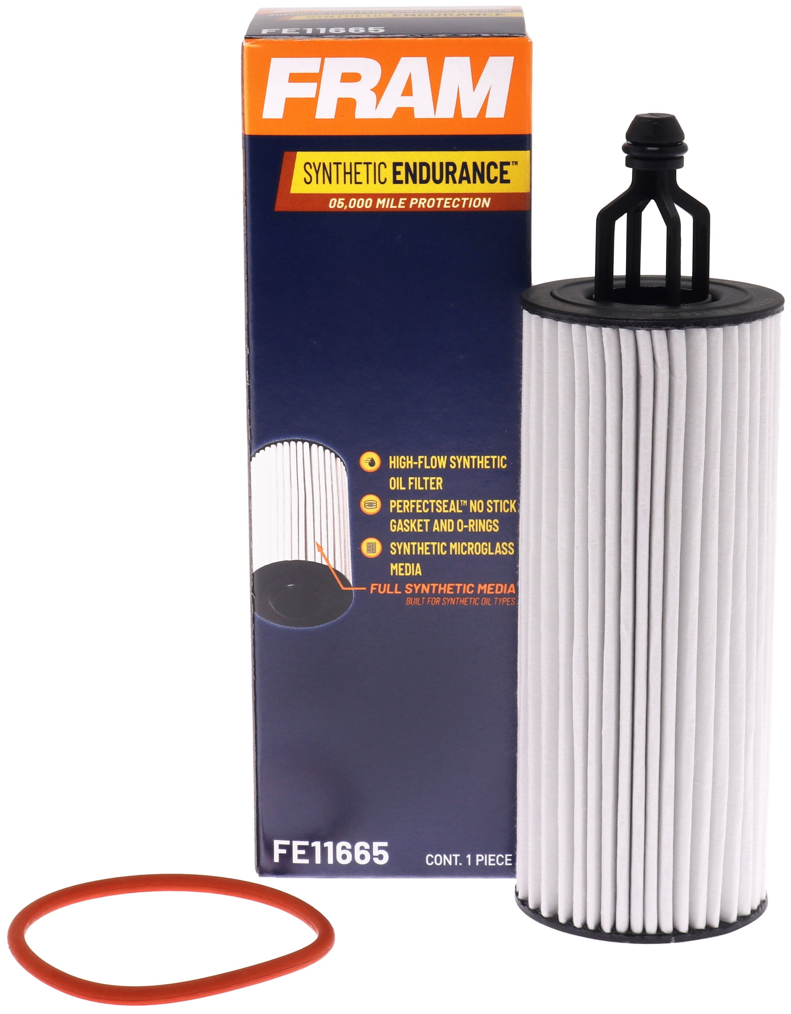FRAM Synthetic Endurance Premium Oil Filter, FE11665, 25K mile ...