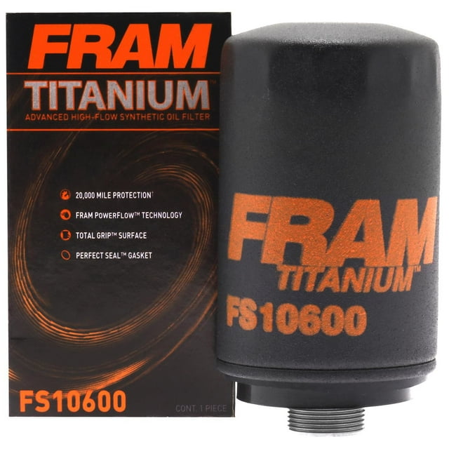 FRAM Titanium Premium Spin-on Oil Filter: Ideal for Synthetic Oil ...