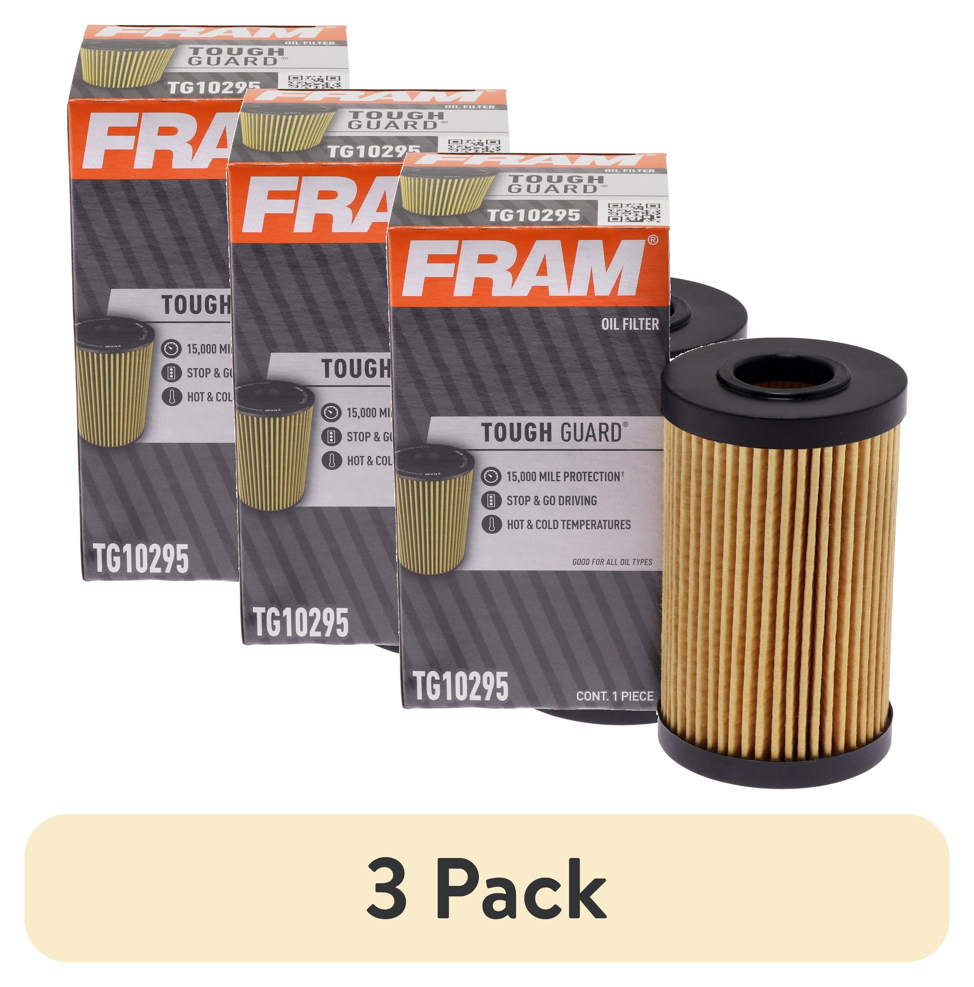 (3 pack) FRAM Tough Guard Filter TG10295, 15K mile Change Interval Oil ...