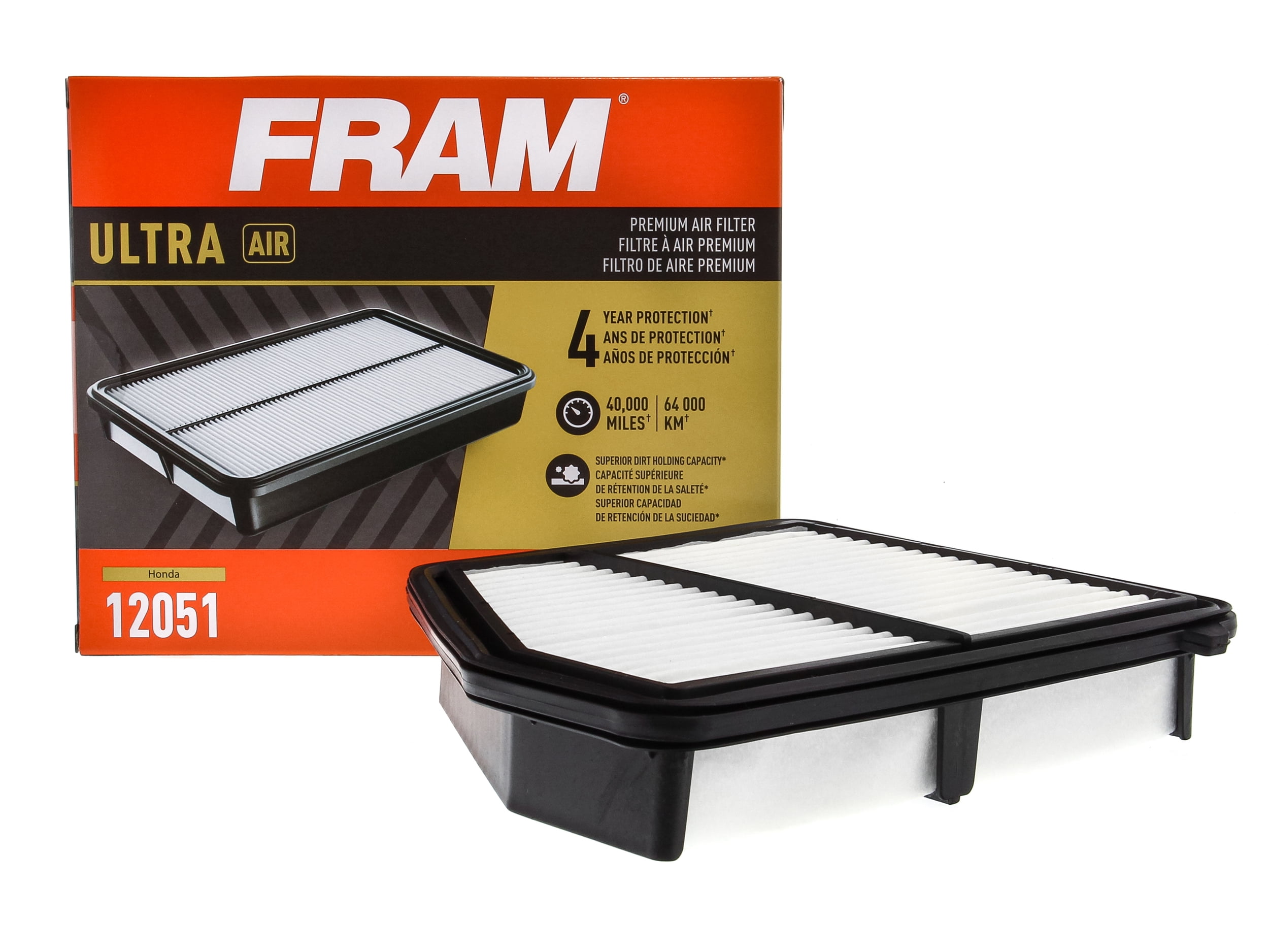 FRAM Ultra Air XGA12051 Premium Engine Air Filter Replacement Filter for Select Honda Vehicles Fits select 2016 2023 HONDA CIVIC 2023 HONDA HR V Walmart