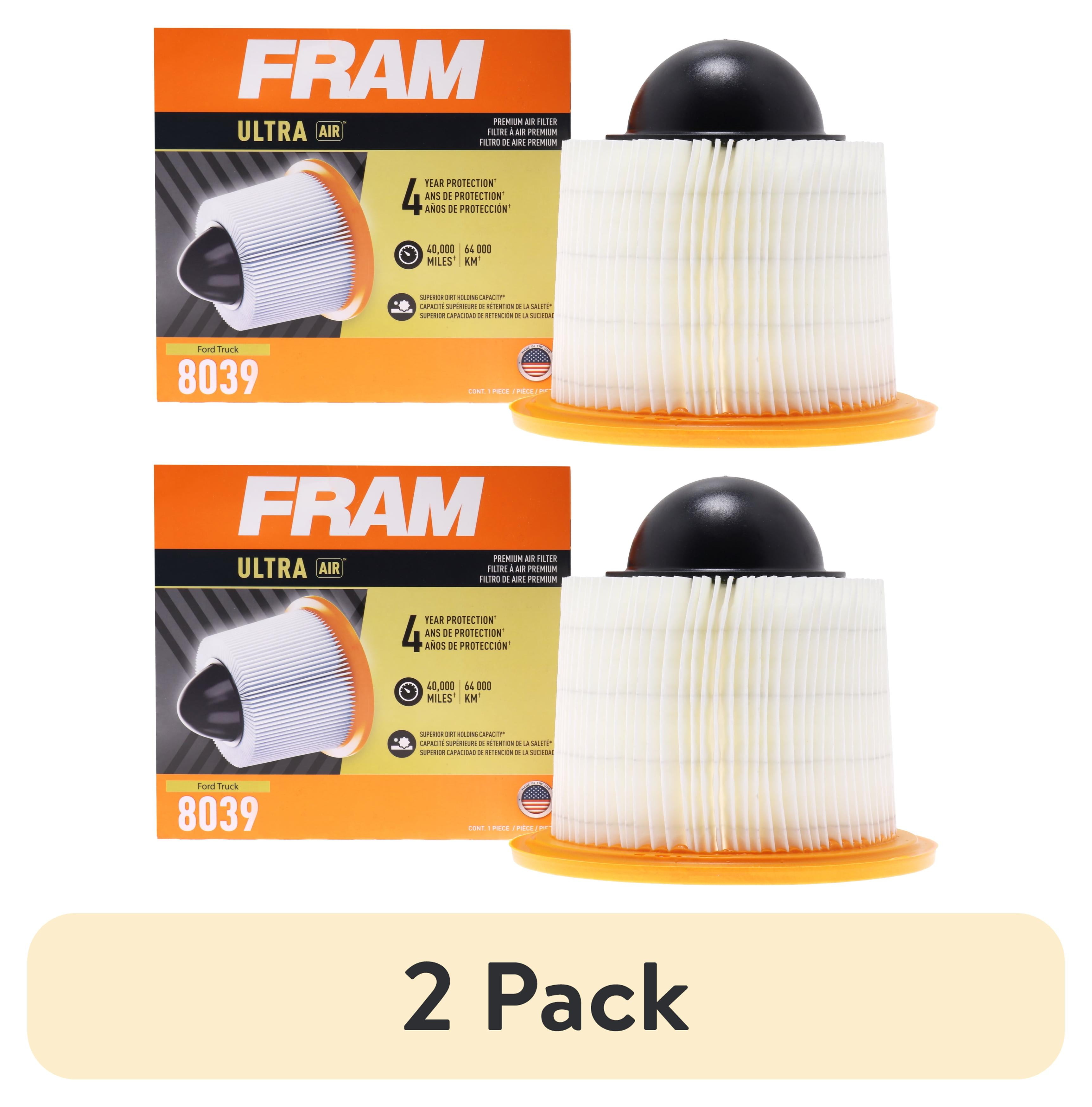 (2 pack) FRAM Ultra Air XGA8039, Premium Engine Air Filter, Replacement ...