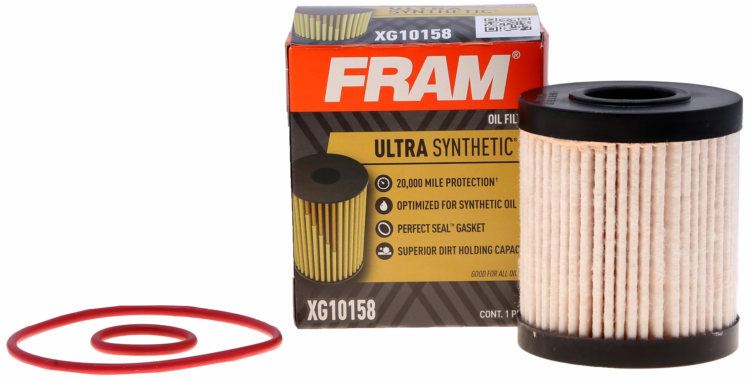 FRAM Ultra Synthetic Oil Filter, XG10158, 20K mile Replacement Engine ...