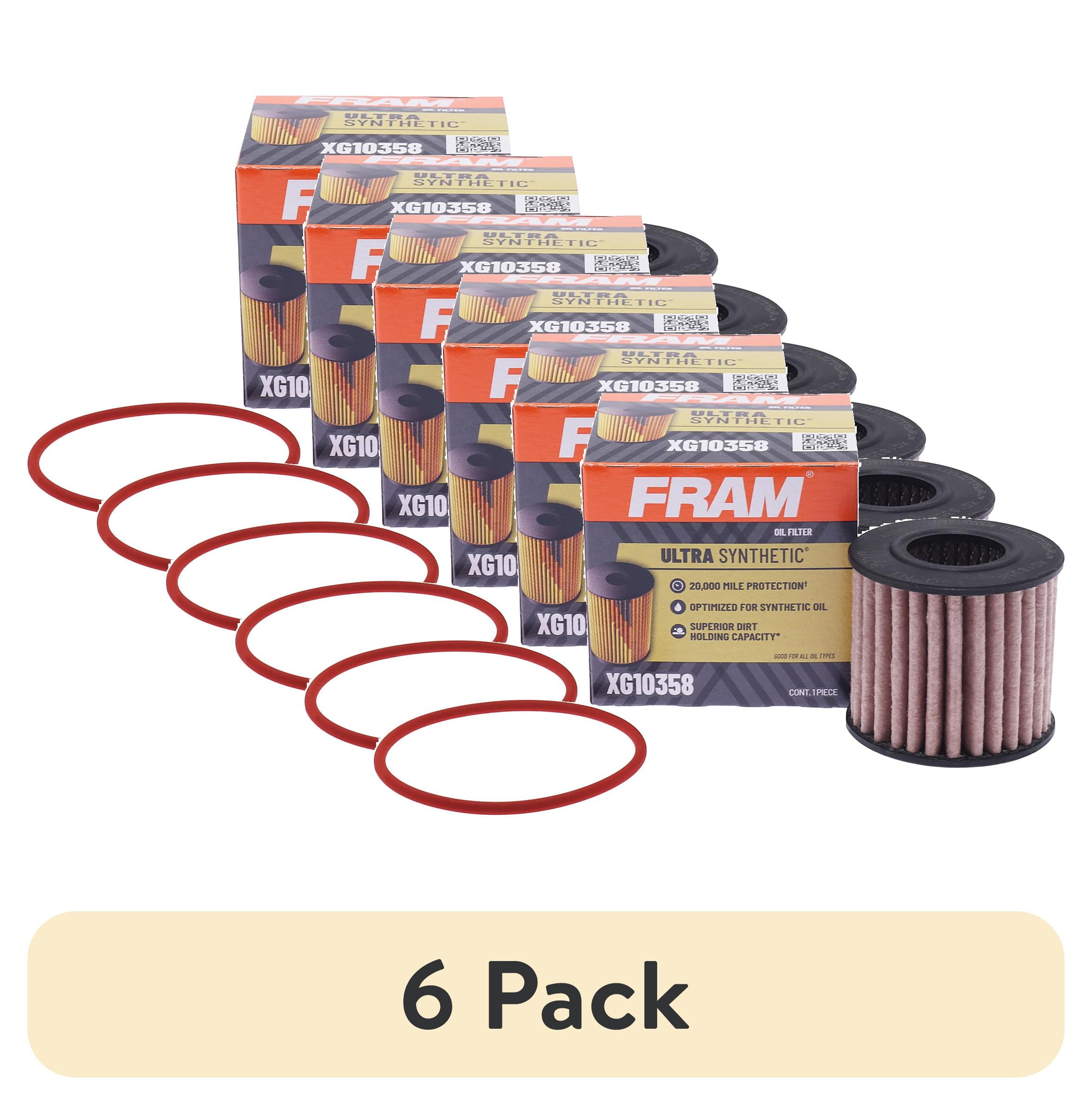 (6 pack) FRAM Ultra Synthetic XG10358 Motor Oil Filter for Select Lexus ...