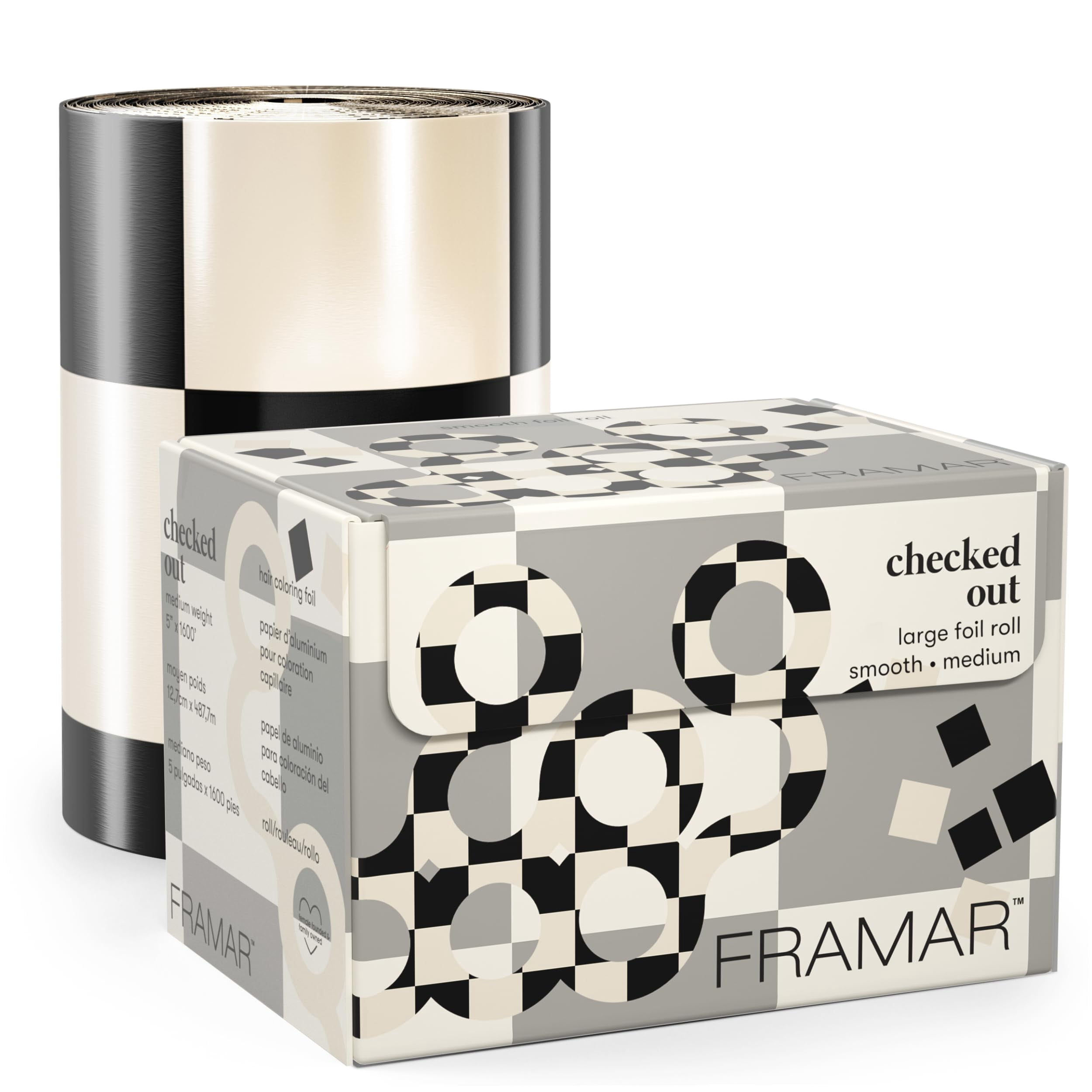 FRAMAR Checkered Hair Foil - Large Hair Foils For Highlighting, Foil ...